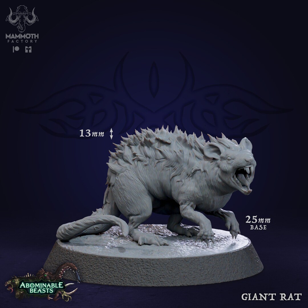 Animals - 8k Resin Miniature - Mammoth Factory - Abominable Beasts - Etsy