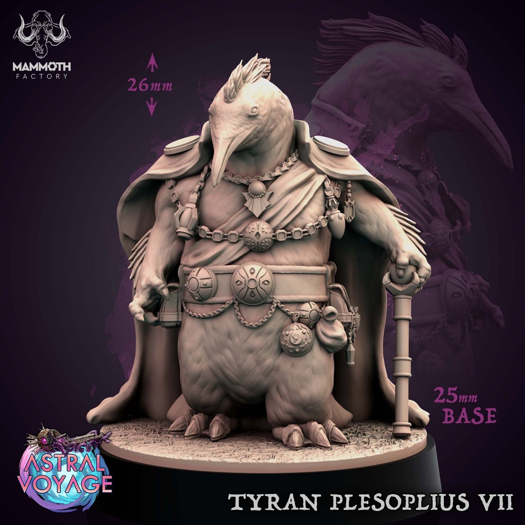 Tyran Plesoplius VII - 8k Resin Miniature - Mammoth Factory - Astral Voyage - Etsy