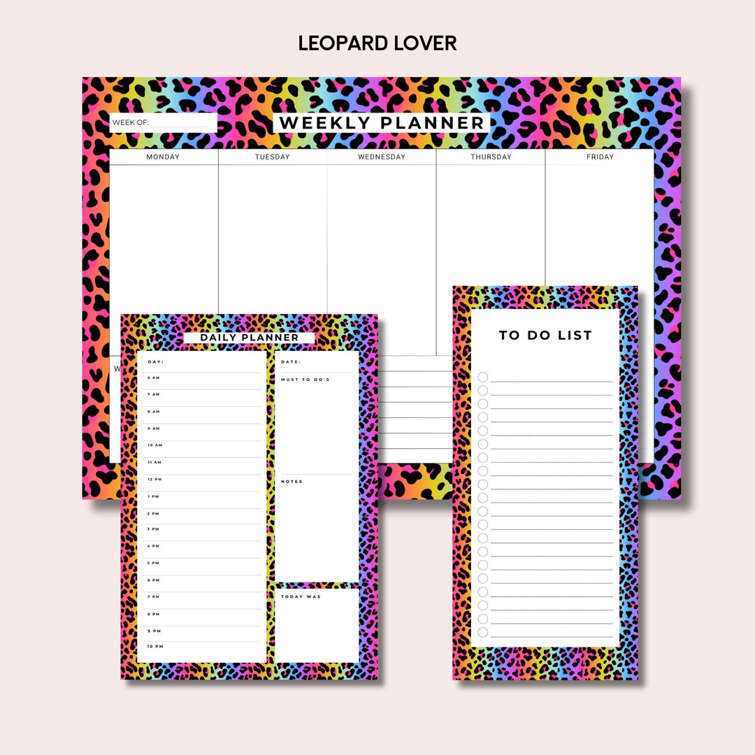 Ultimate Planner Bundle A4 Weekly Planner, A5 Daily Planner, DL To-do ...