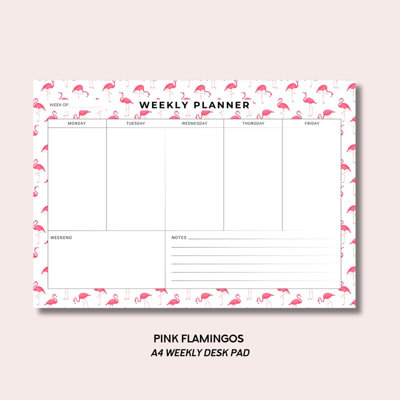 Flamingo Planner - Etsy