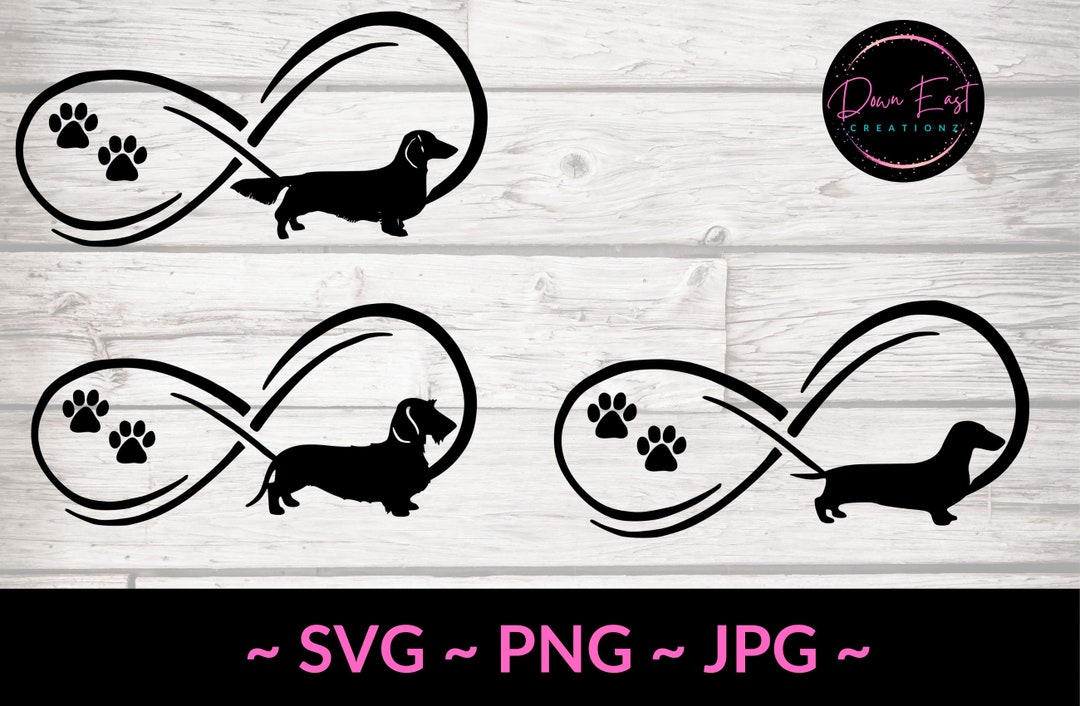 BUNDLE ~ INFINITY Dachshund / Doxie / Dashy SVG File for Silhouette ...