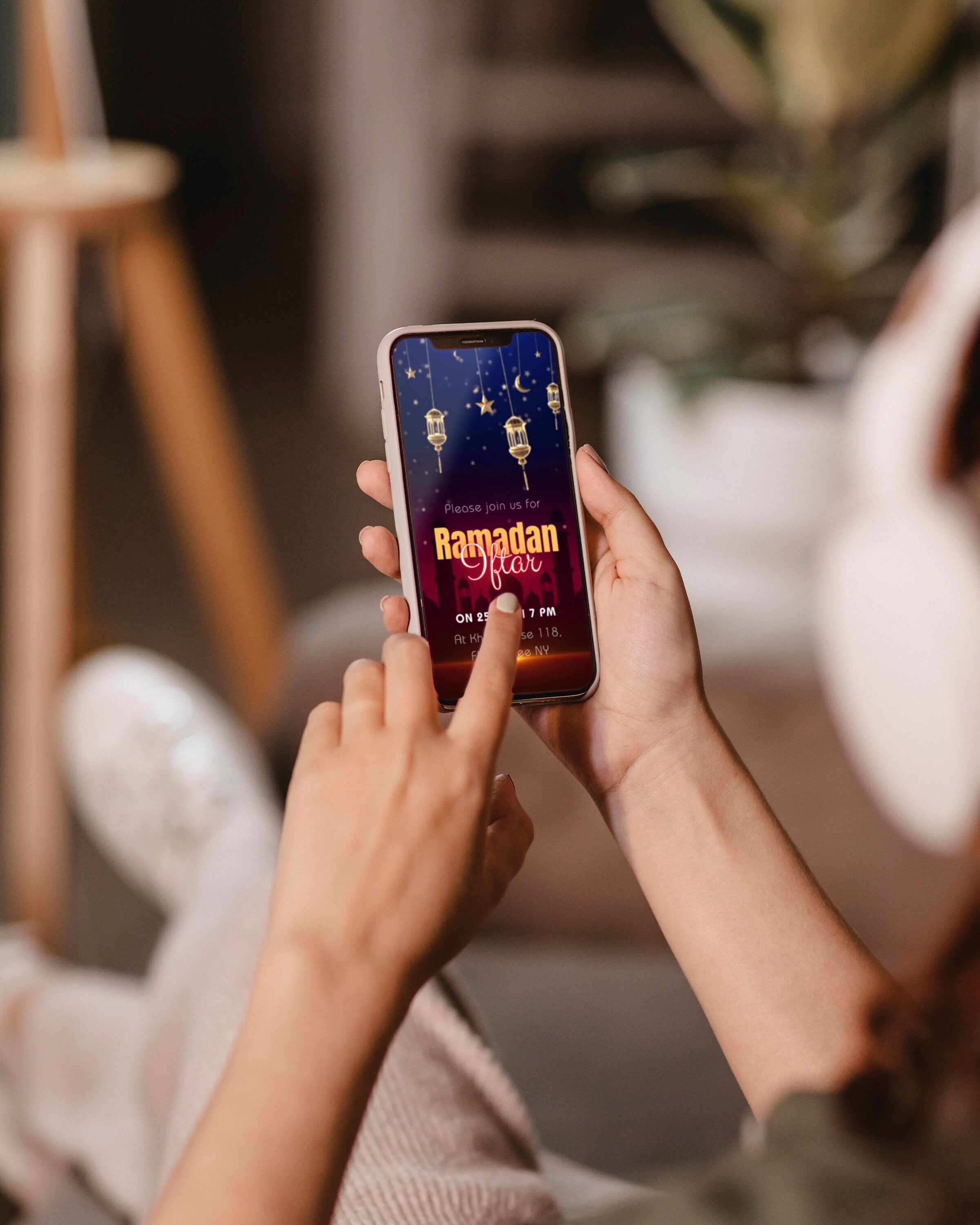 Animated Ramadan Iftar Party Invitation: Digital Evite (canva Template ...