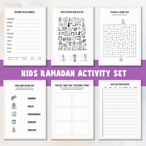Ramadan Activity Printable, Ramadan Kids Activity, Ramadan Gift ...