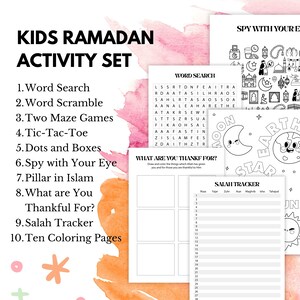 Ramadan Activity Printable, Ramadan Kids Activity, Ramadan Gift ...
