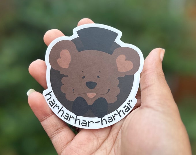 Freddy Fazbear Har Har Har Har Har Vinyl Sticker FNAF - Etsy