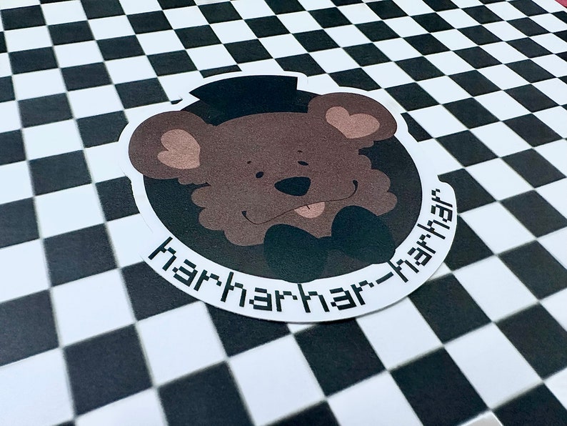 Freddy Fazbear Har Har Har Har Har Vinyl Sticker FNAF - Etsy