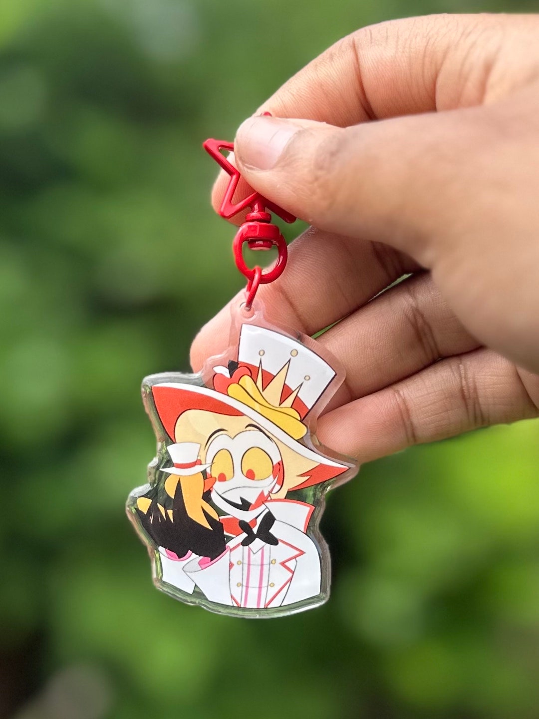 Hazbin Hotel Acrylic 2.5 Inch Keychain, Lucifer - Etsy