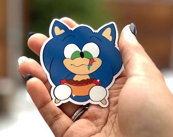 Chibi Sonic the Hedgehog Sticker - Etsy