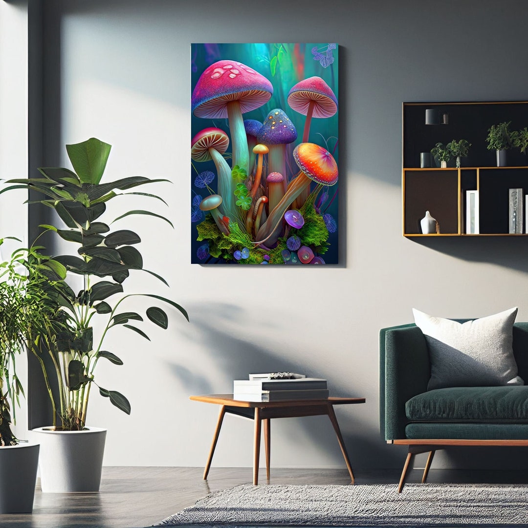Fantastic Realism Mushrooms AI Generated Art Psychedelic Art, Fungus ...