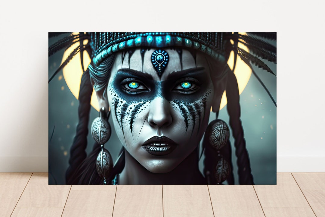 Dark Princess AI Generated Art, Wiccan Art, Witch Art, Room Décor, Wall ...