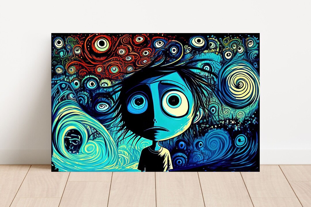 Tim Burton Style AI Generated Art, Psychedelic Art, Weird Art, Room ...