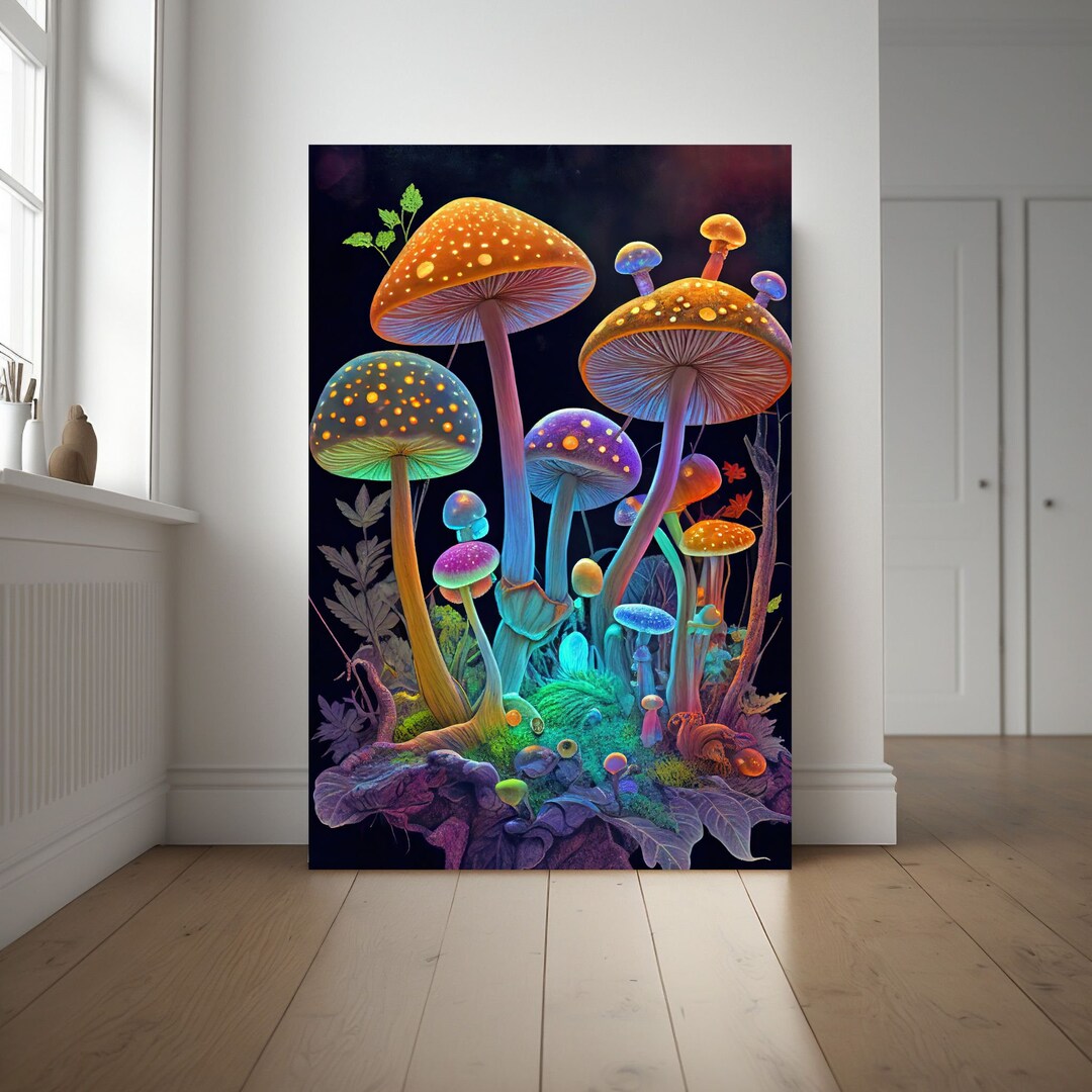 Fantastic Realism Mushrooms AI Generated Art Psychedelic Art, Fungus ...