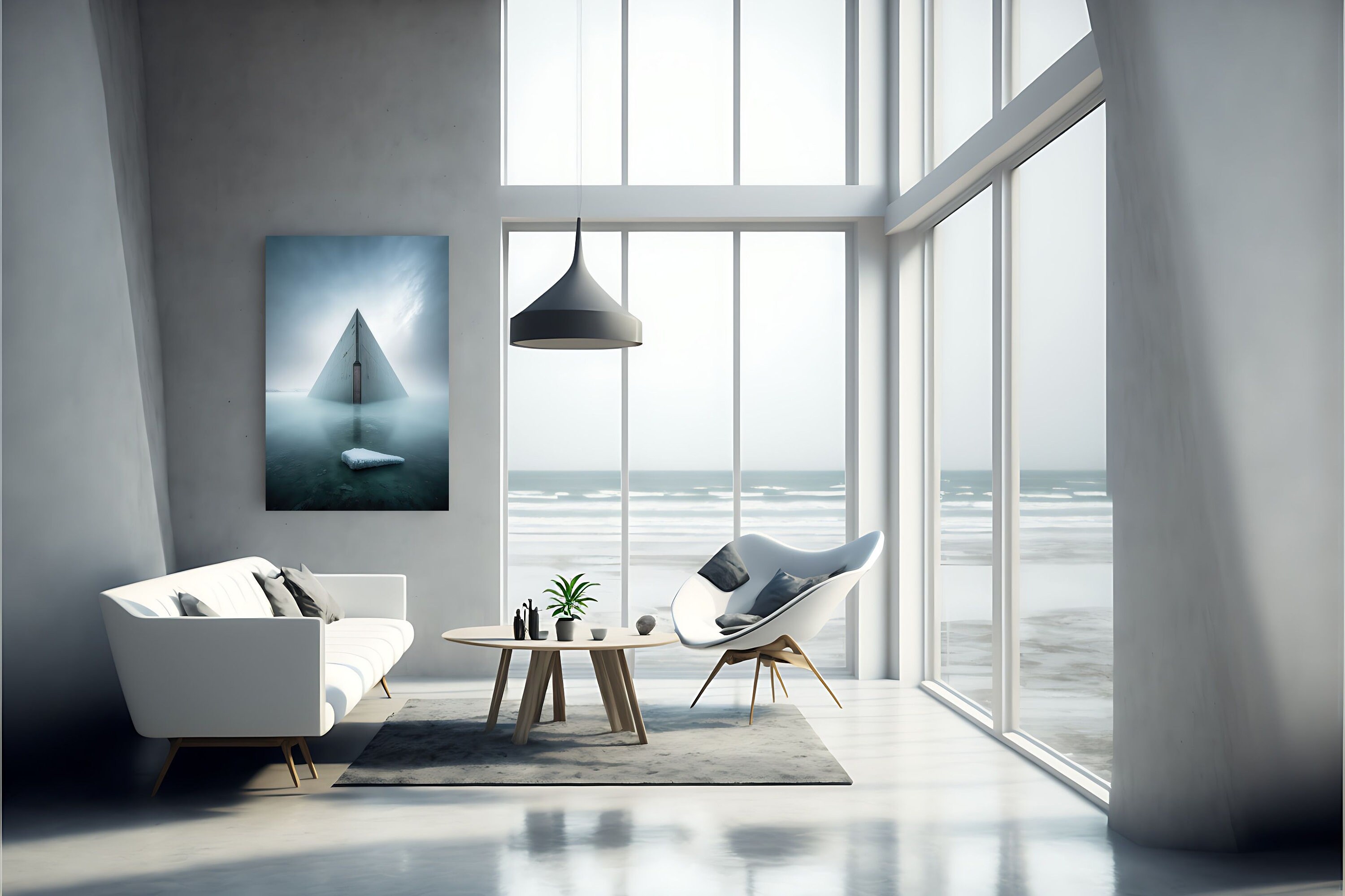 Icy Sea Glacier Pyramid AI Generated Art, Futuristic Art, Pyramid Art ...