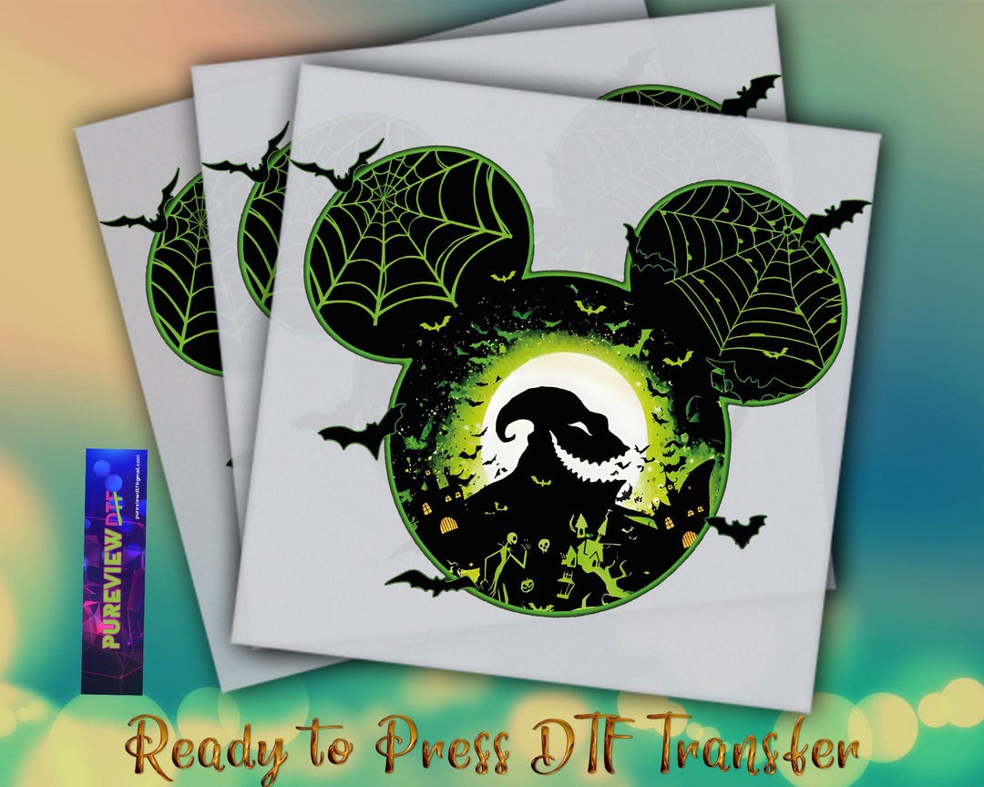 Mickey Head Monster Halloween Ready to Press Heat Transfer, Halloween ...