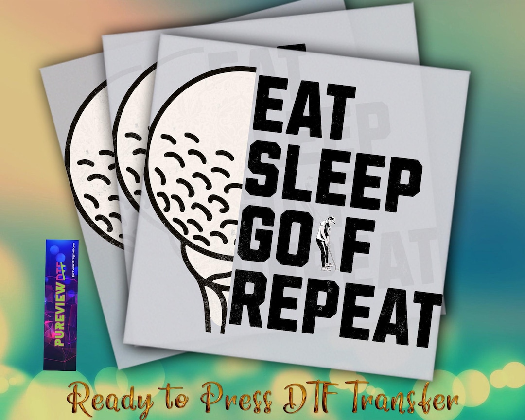 Golf DTF Press, Golf Clipart, Golf Ball Dtf Transfer Ready for Press ...