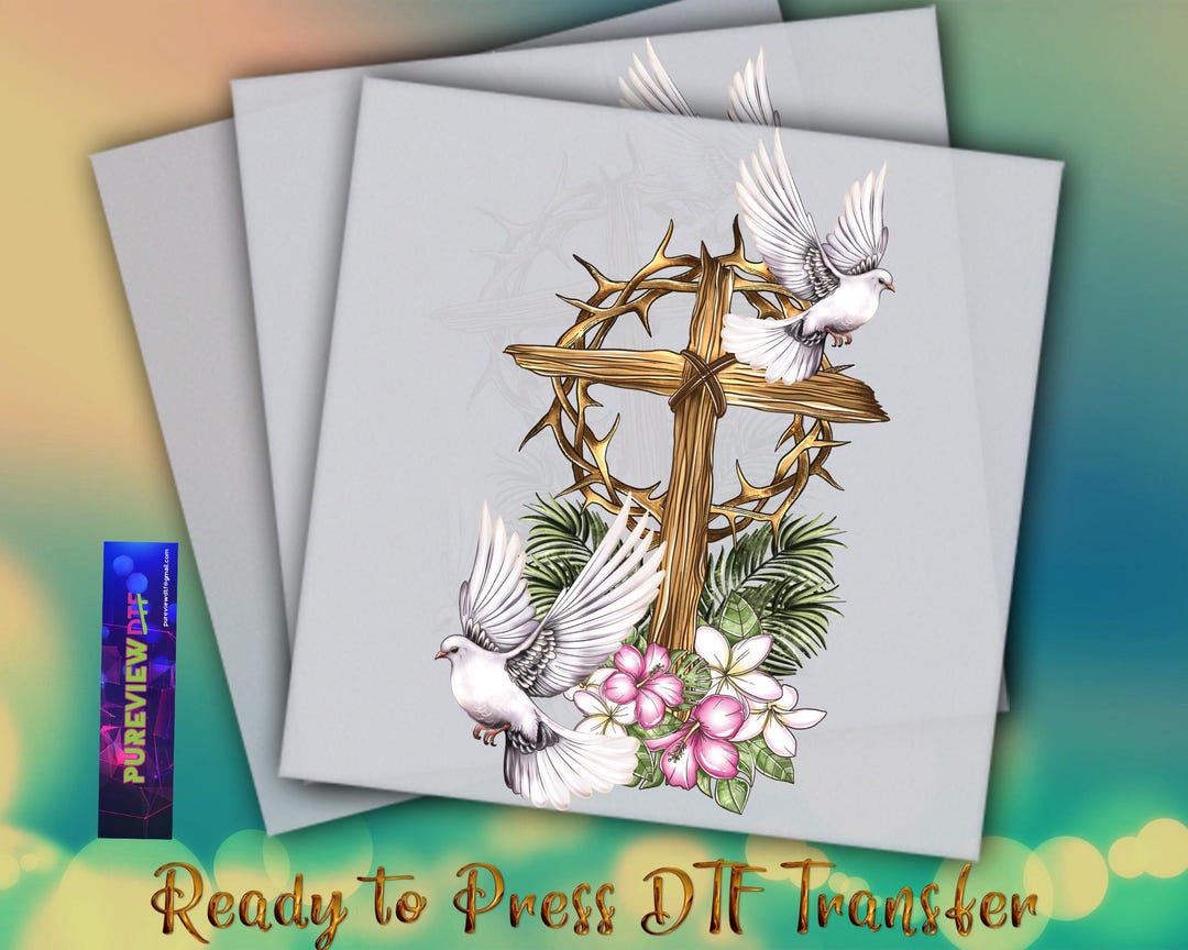 Jesus Dtf Transfer Ready for Press, Easter Christian DTF Print, Heat ...
