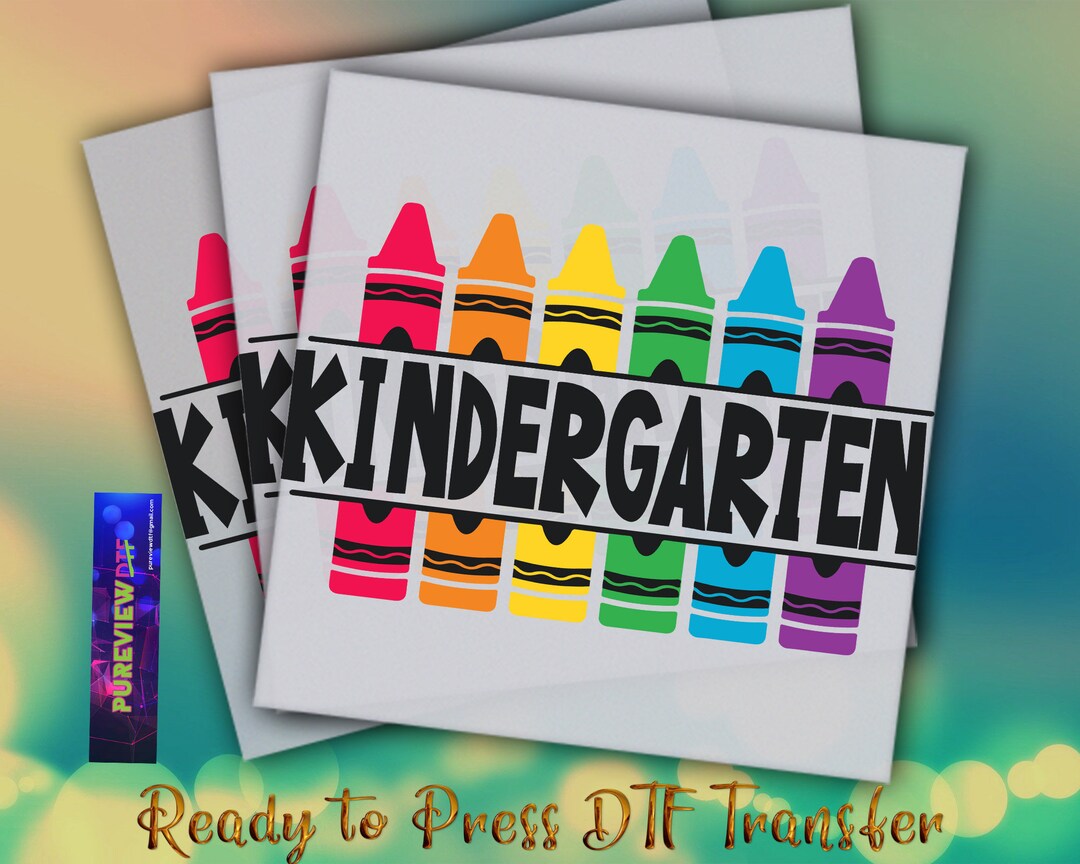 Kindergarten Teacher Ready to Press Heat Transfer, DTF Transfer, Dtf ...
