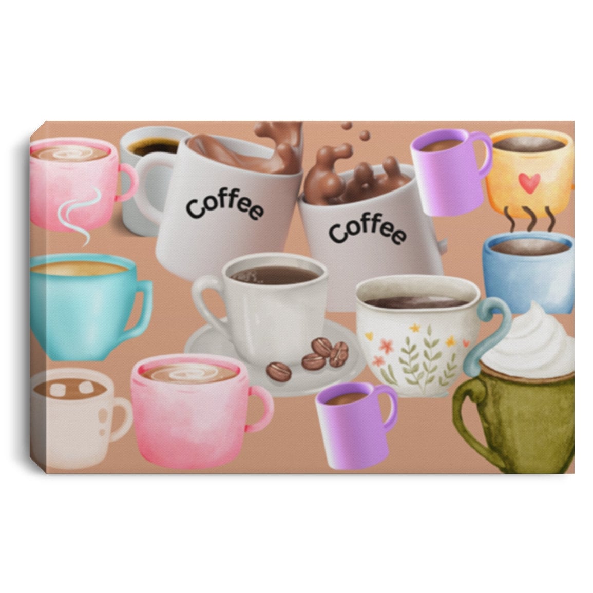 Coffee Wall Art, Coffee Wall Decor, Coffee Canvas Art, Canvas Print ...