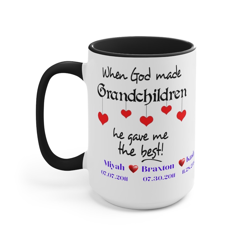 Personalized Grandma Mug With Names, Gift for Grandma, Grandma Mug ...
