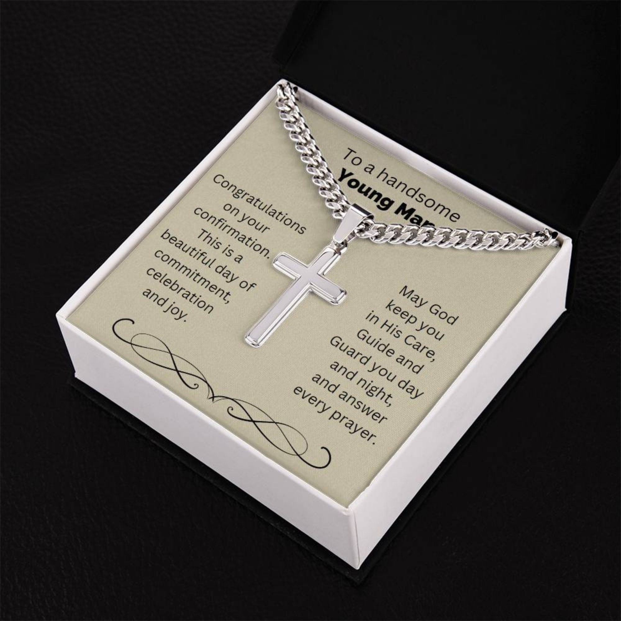 Personalized Cross for Him, Gift From Godmother, Gift From Godparent ...