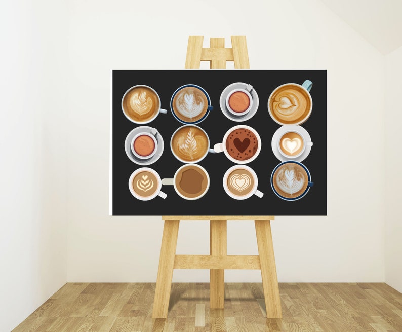 Coffeeshop Canvas Wall Art, Cafe Wall Art, Coffee Wall Art, Coffee ...