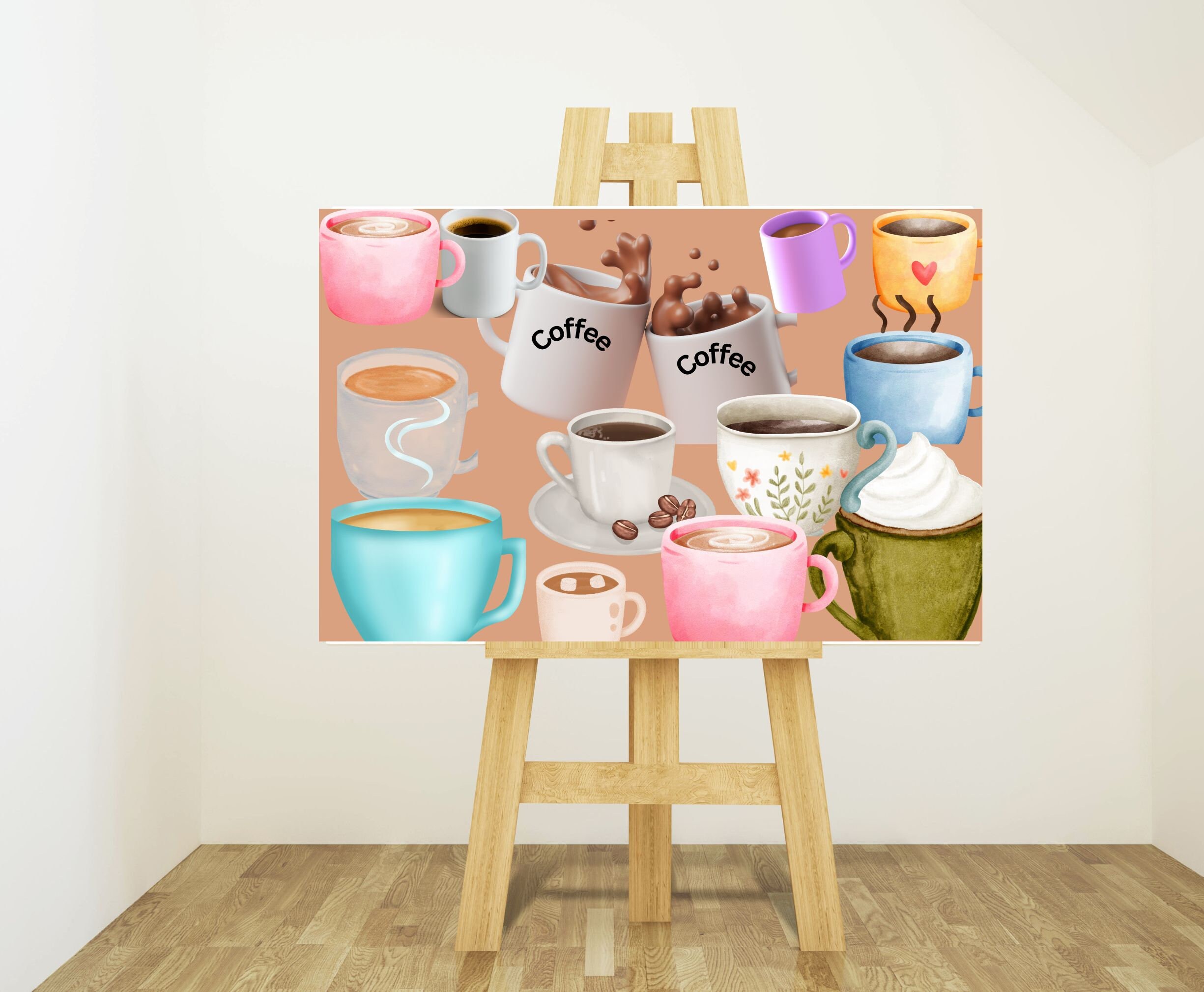 Coffee Wall Art, Coffee Wall Decor, Coffee Canvas Art, Canvas Print ...