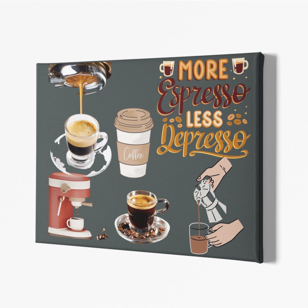 Coffeeshop Canvas Wall Art, Cafe Wall Art, Coffee Wall Art, Coffee Wall ...