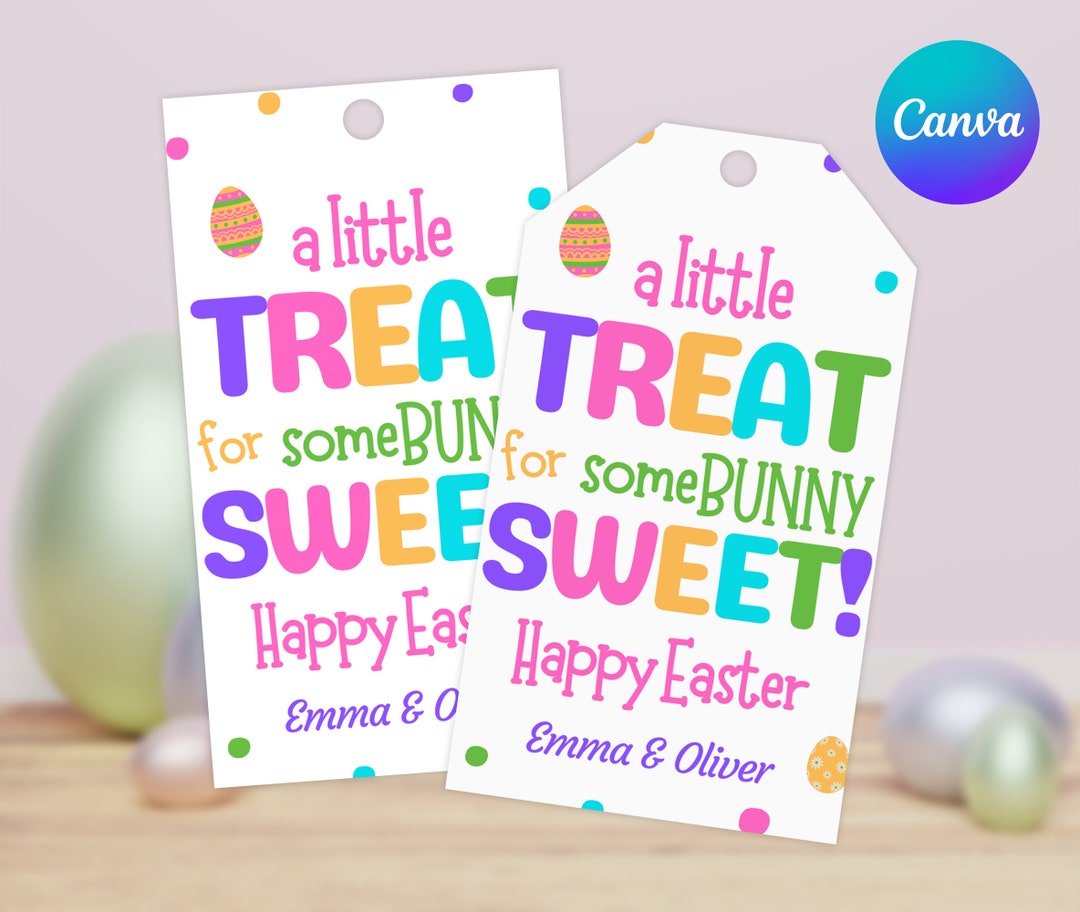 Printable Treat for Someone Sweet Easter Gift Tag, Easter Basket Gift ...