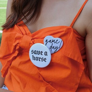 Heart Shaped Buttons - Custom Gameday - Etsy