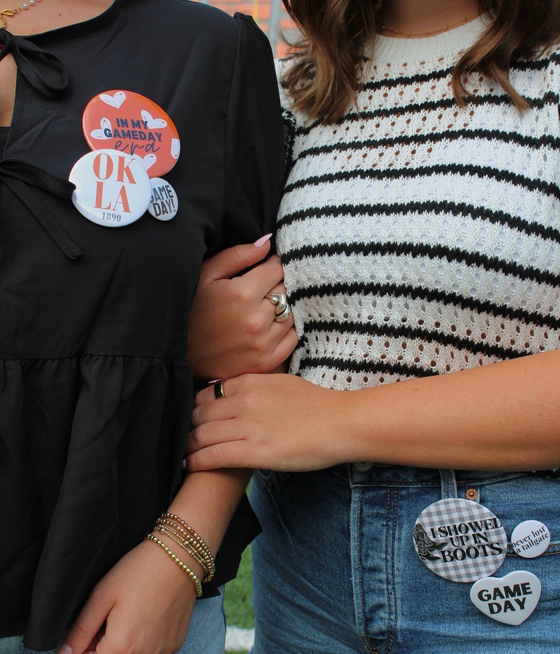 Gameday Buttons - MINI Custom for Hats - Trucker Hat Accessory - Hat ...