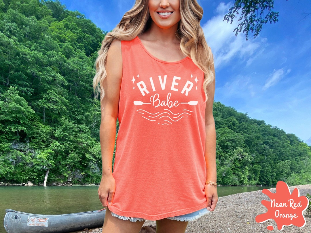 River Babe Tank Top Summer Shirt for Float Trip, Comfort Colors Tee ...
