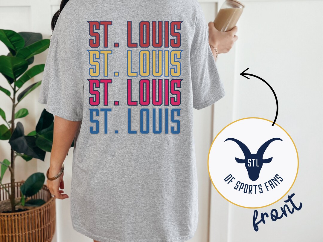 St. Louis G.O.A.T Sports Fan STL Baseball, Hockey, Soccer, XFL Teams T ...