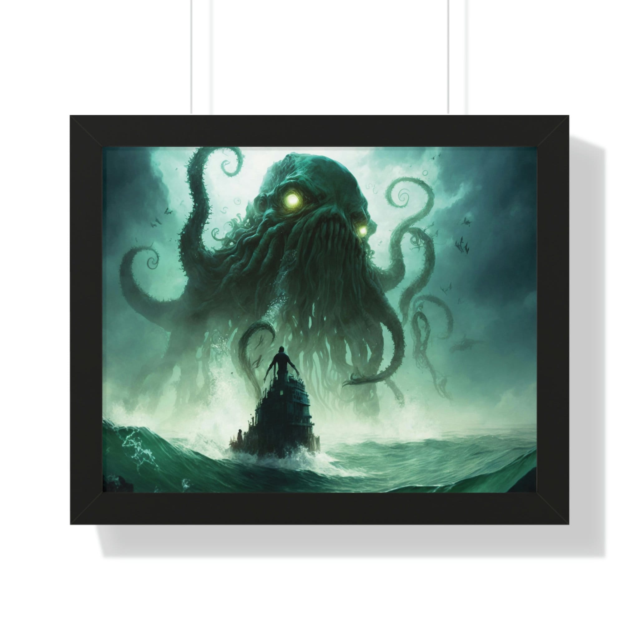 The Summoning of Cthulu Framed Wall Print Framed Cthulu Painting Sci-fi ...