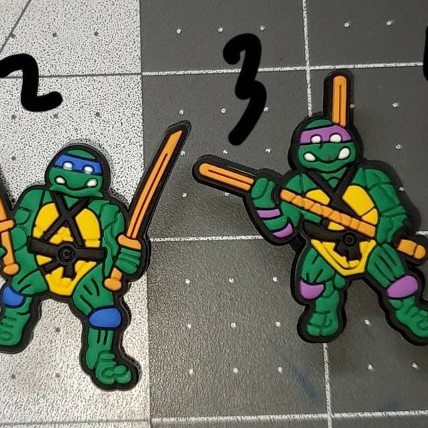 Ninja Turtle Croc Charms - Etsy