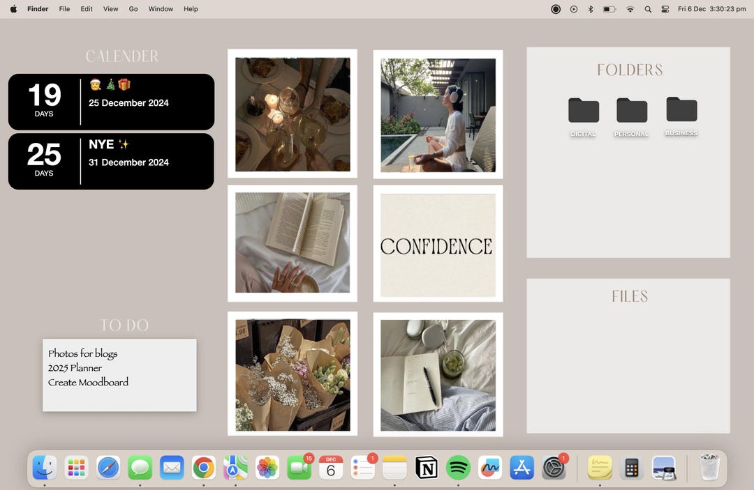 2025 Desktop Background Templates X2 - Customisable Ones Included - Etsy