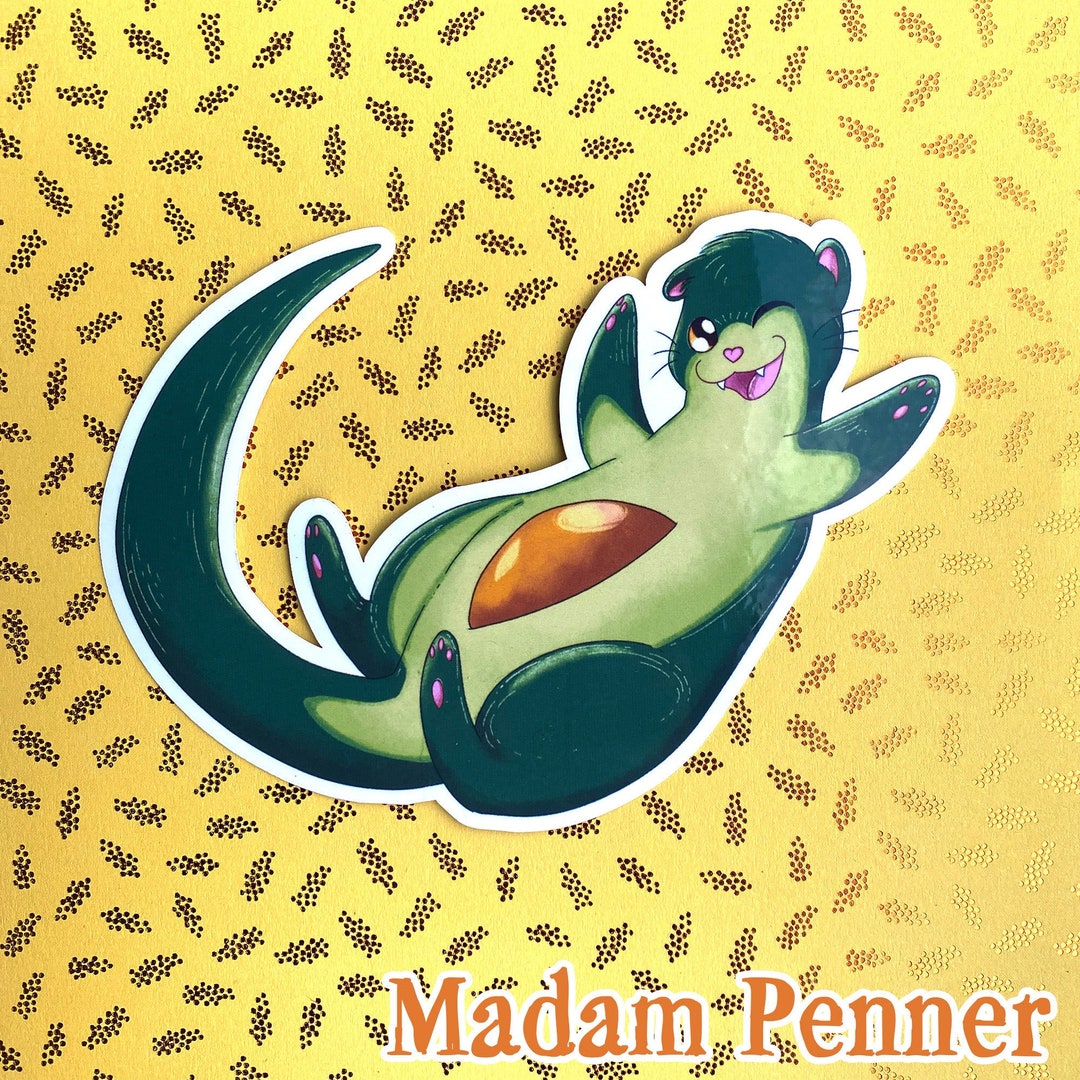 Avocado Otter Sticker - Etsy