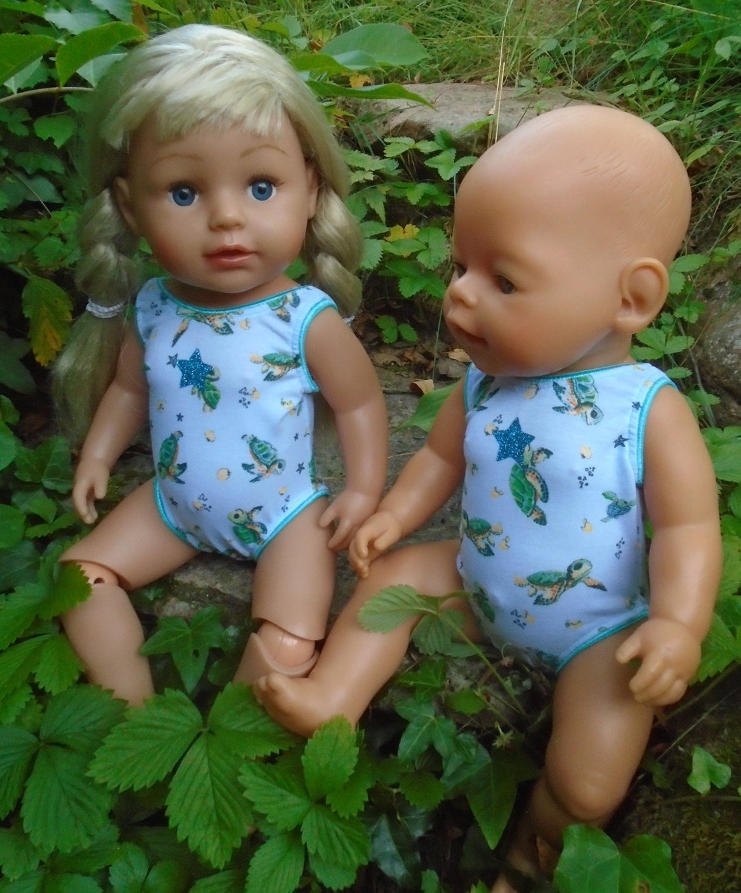 Sweet Doll Swimsuit, Swimsuit, Swimming Suit "water Turtle" for Dolls ...