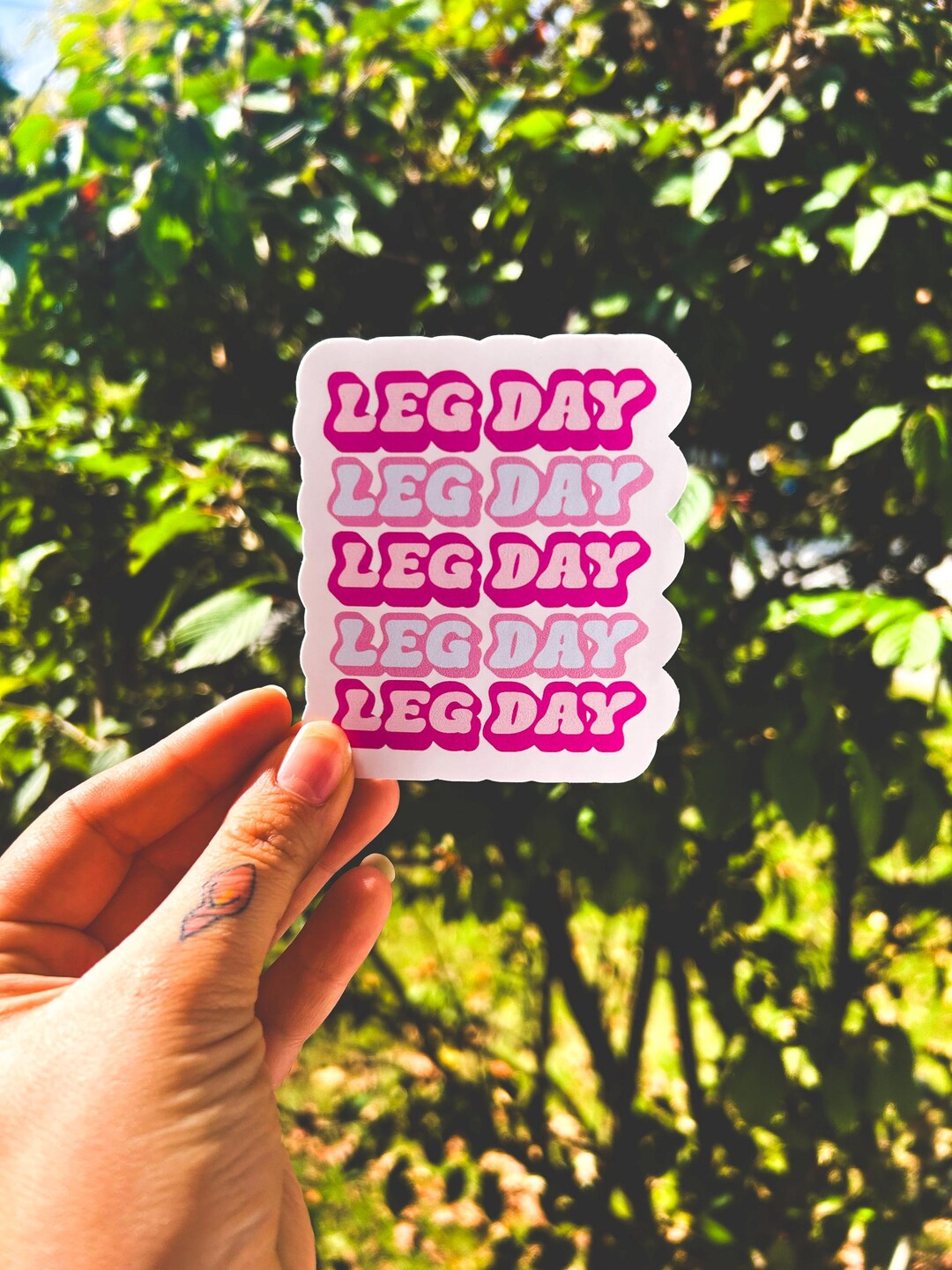 Retro Leg Day Sticker - Lifting Sticker - Fitness Sticker - Funny ...