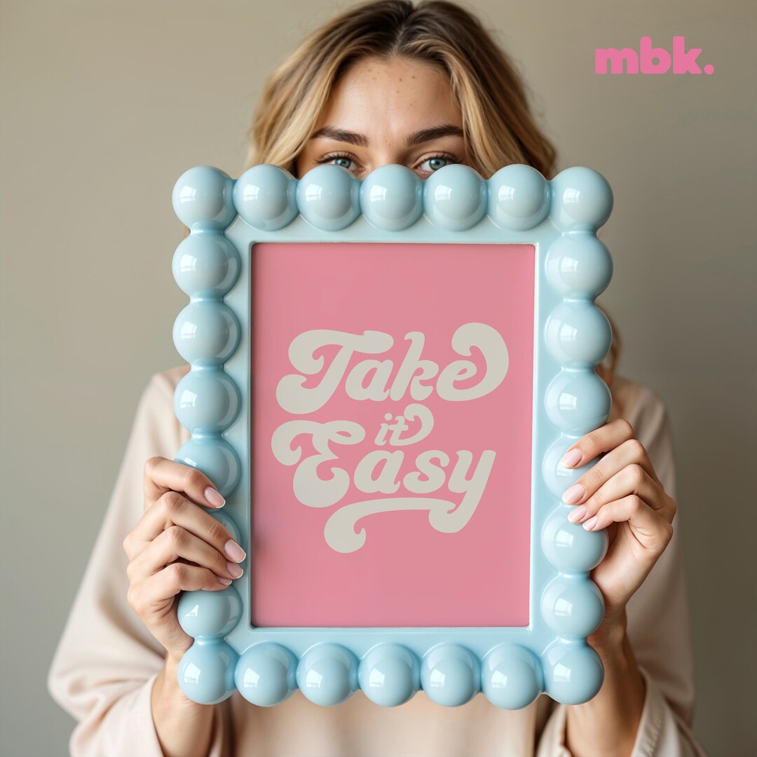 Take It Easy Print - Boho Wall Decor - Dorm Decor - 70s Poster - Retro ...