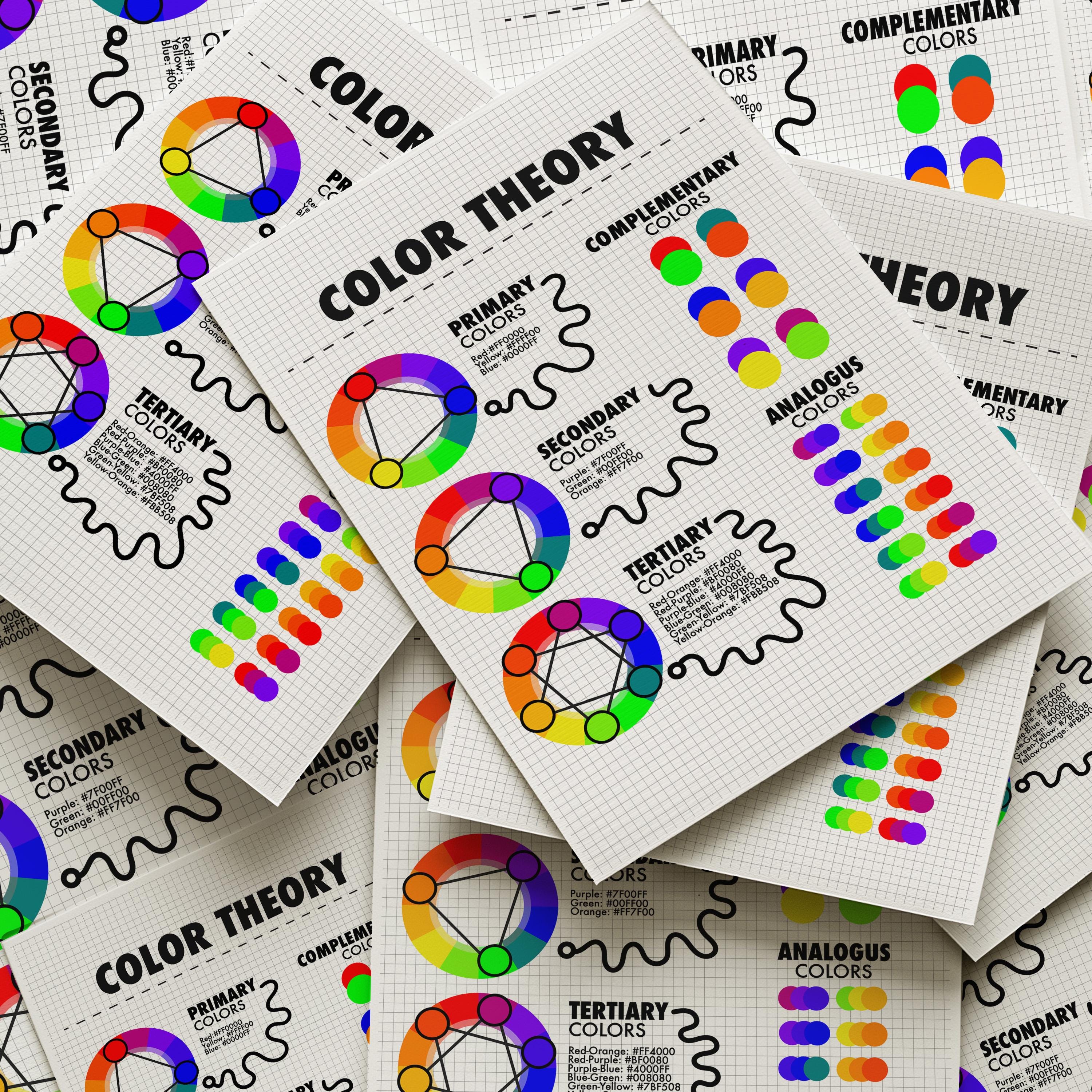 Color Theory Wall Print | Color Wheel Print | Art for Studio ...