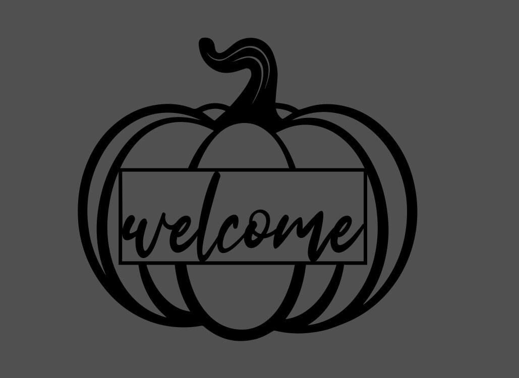 Welcome Pumpkin .svg .dxf File Digital Download. Cnc Plasma - Etsy