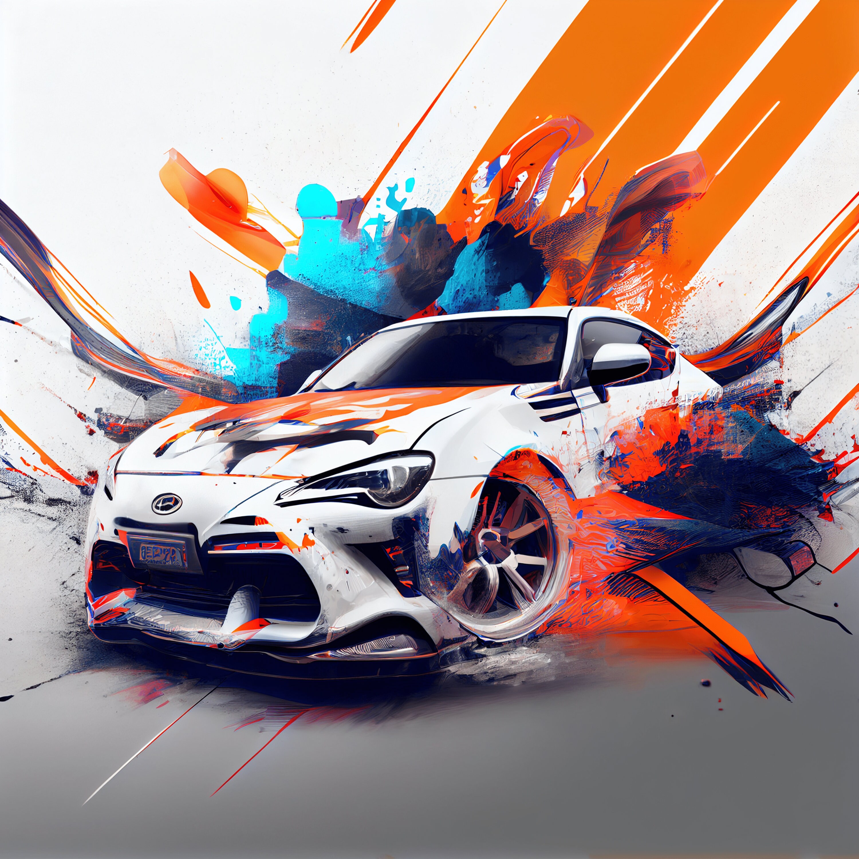 Instant Download Digital Sketch Art Toyota GR86 v2 Digital Print for a ...