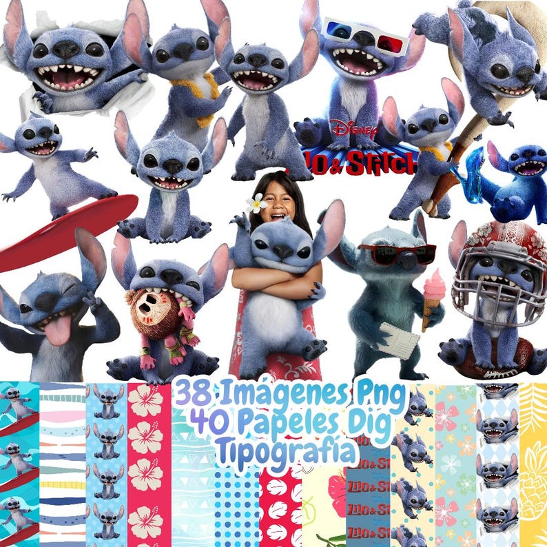 Lilo and Stitch Movie Png Images Kit Cliparts Transparent Background ...
