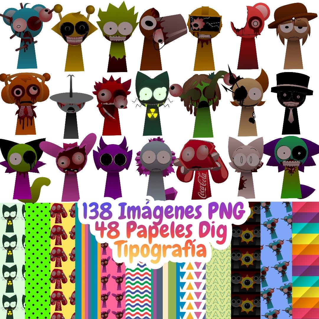 Sprunki Horror Cliparts Png Images Kit Transparent Background Clip Art ...