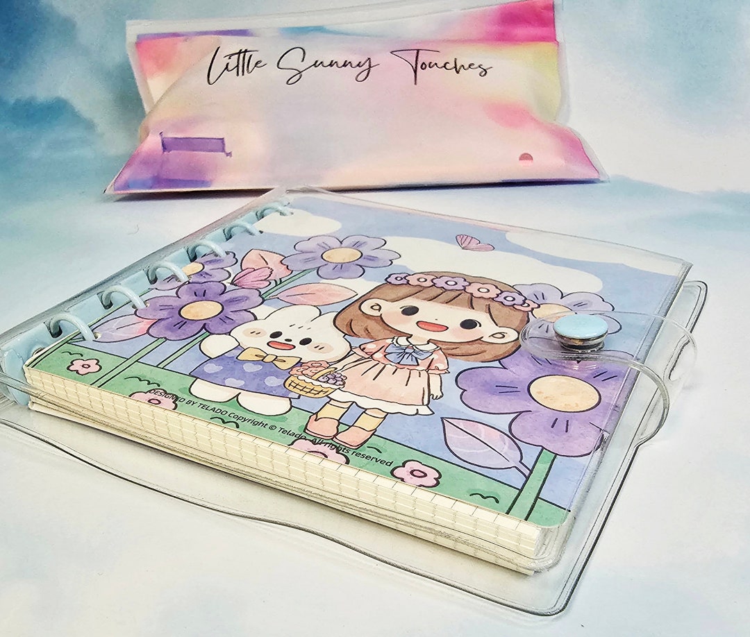 Cute Kawaii Adventure Girl With Rabbit Notebook/jotter – Little Sunny ...