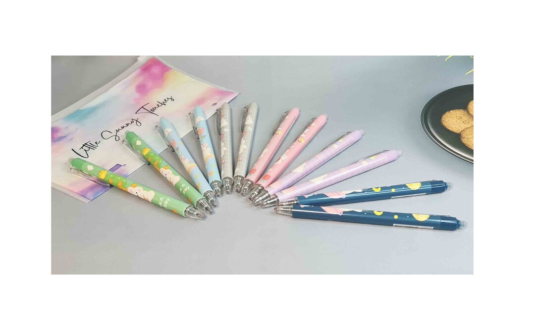 Japanese Kawaii Rabbits Magic Pens Set – Erasable Pens Set – Craft ...