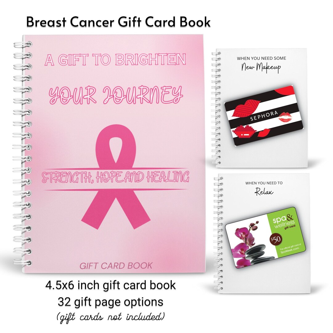 Custom Breast Cancer Gift Card Book: Chemo Care Package - Etsy