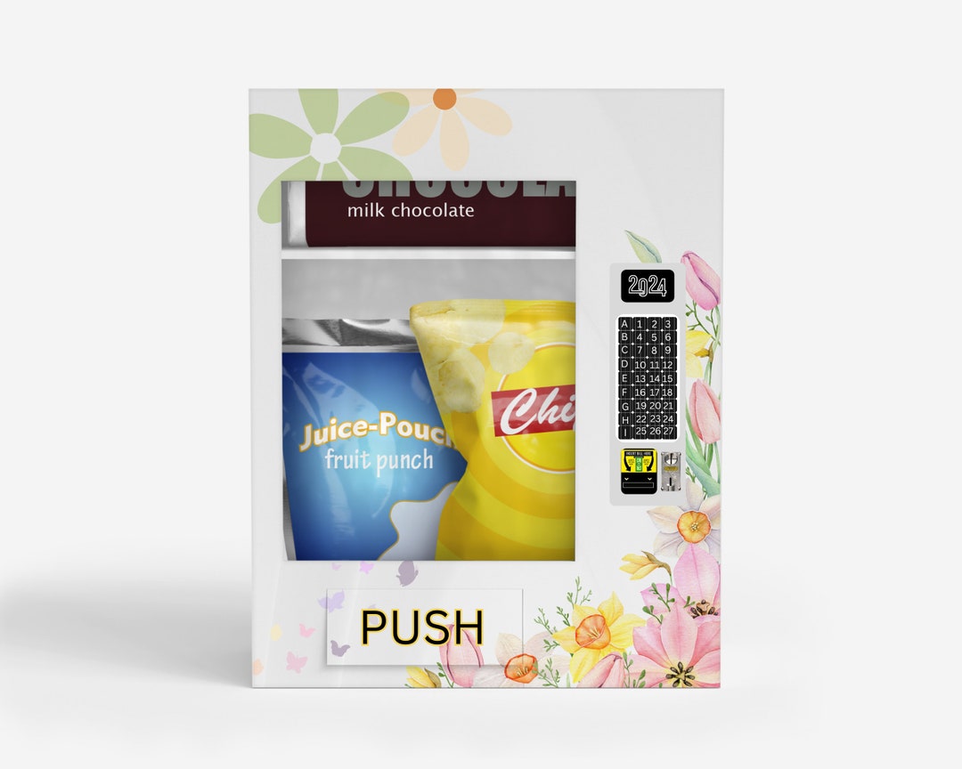 Mini Vending Machine Gift Box Spring Themed Size 8x10 Gift for Her ...