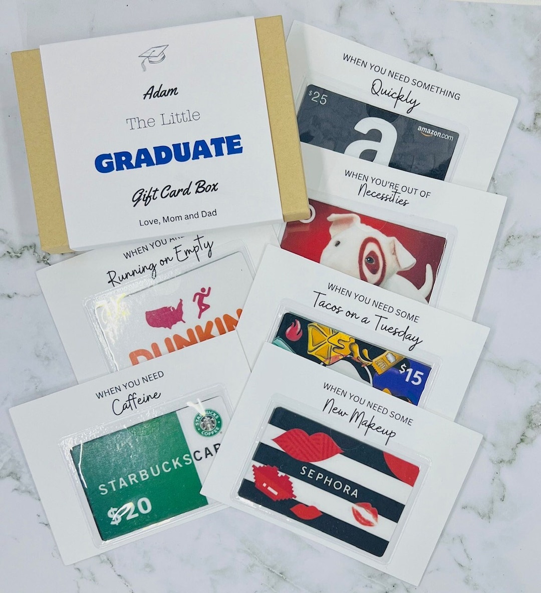 Custom Graduation Gift Card Book | Gift Card Box | High School Grad ...
