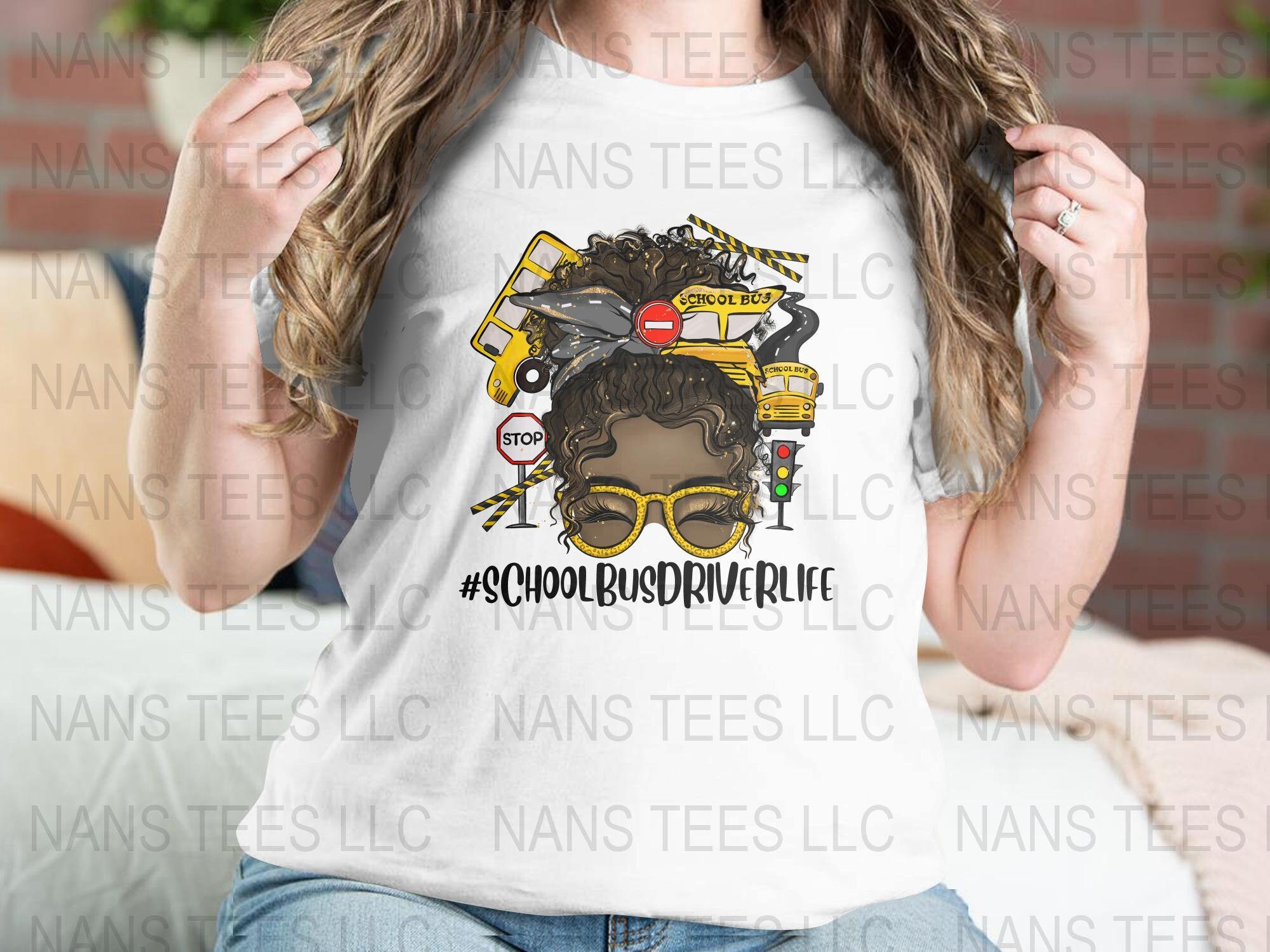 Messy Bun School Bus Driver Life Svg Png Dxf Eps Jpg Messy - Etsy